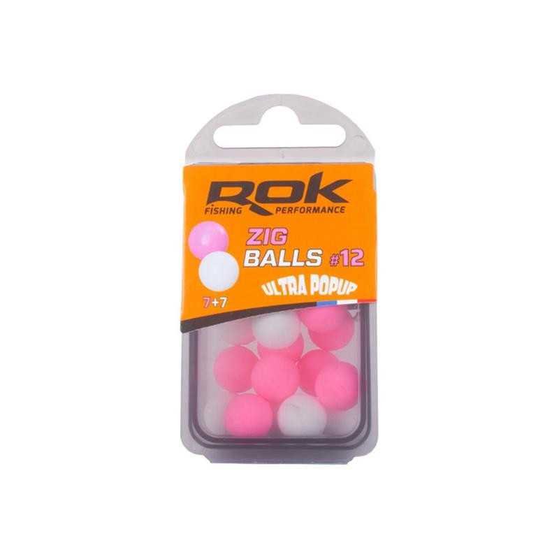 Zig Balls Ultra Pop-Up 12mm Rok (x14) | Appâts Artificiels | Matéri...